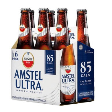 Cerveza Amstel Ultra 355 ml 6 pack